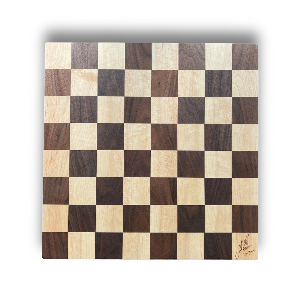 Bird's Eye Maple and Cherry Chess/Checkers Board by the Vermont Bowl ...