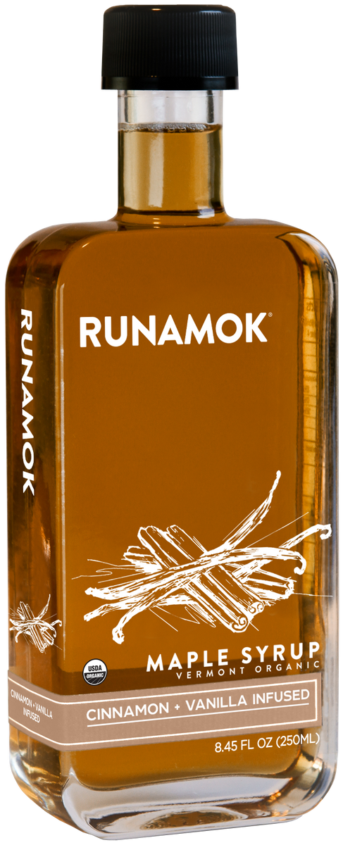 Infused and barrel-aged maple syrups from Runamok of Vermont