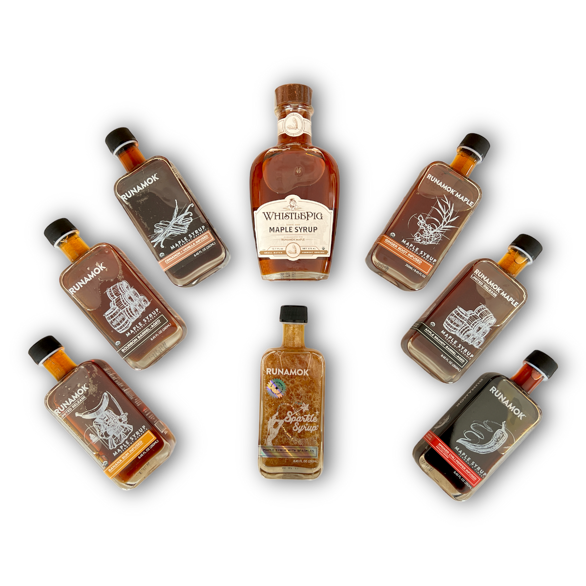Infused and barrel-aged maple syrups from Runamok of Vermont